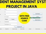 Student Management System Project In Java Free Source Code