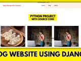 Blog Website Using Django Python