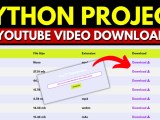 Youtube Videos Downloader Best Project Using Django Python