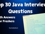 Top 30 Java Interview Questions