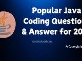 Popular Java Coding Questions Answer For 2025