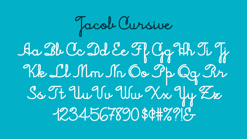 Jacob in Cursive Font - UpFonts