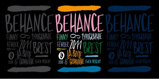 Behance Font - UpFonts