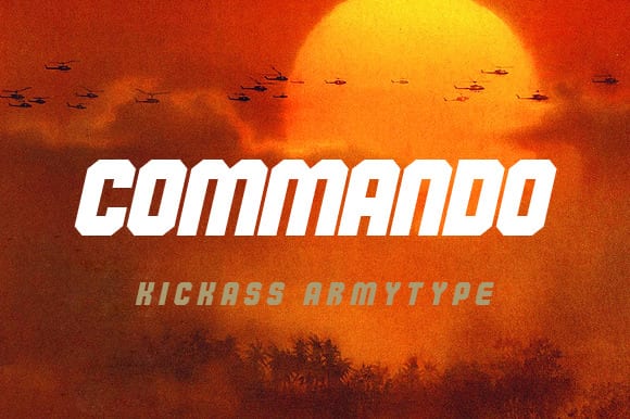 Commando Font - UpFonts