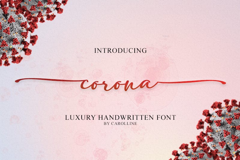 Corona Script Font - UpFonts