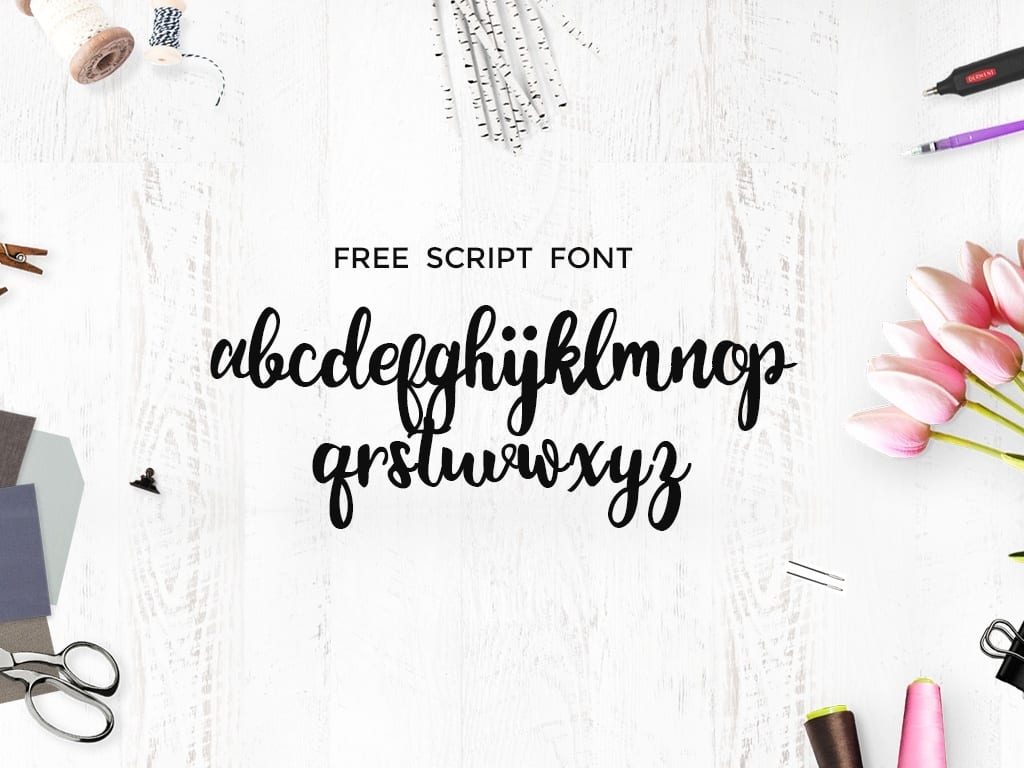 Monogram Script Font - UpFonts