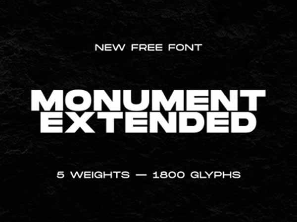 Monument Extended Font - UpFonts