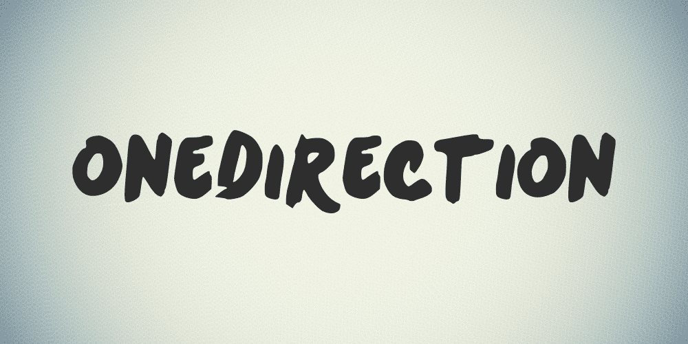 OneDirection Font - UpFonts