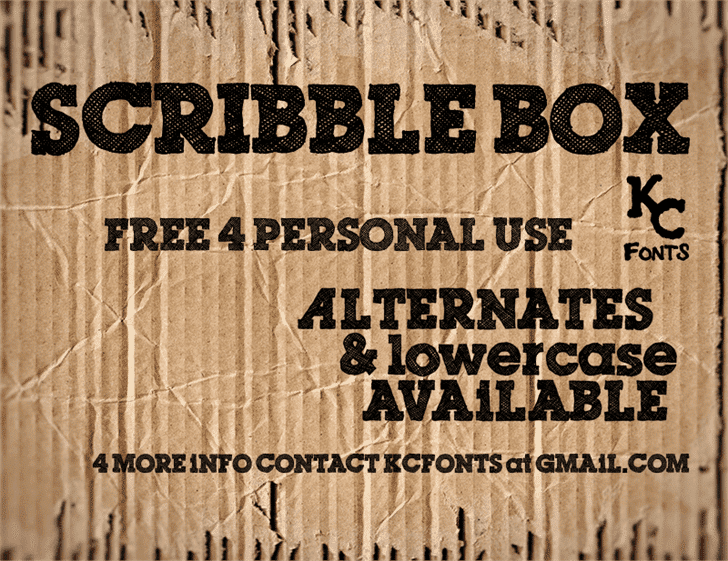 Scribble Box Font - UpFonts
