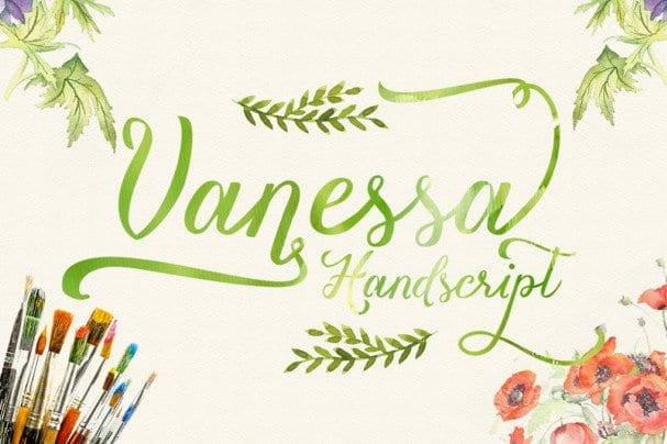 Vanessa Handscript Font - UpFonts