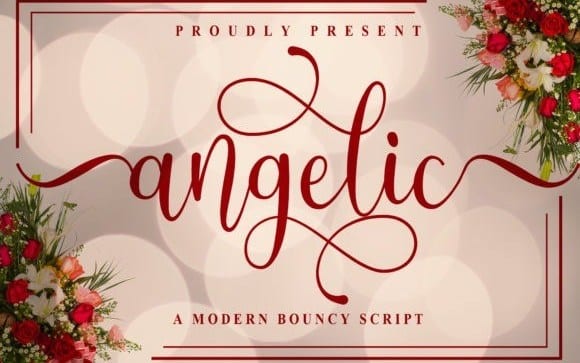 Angelic Calligraphy Font - UpFonts