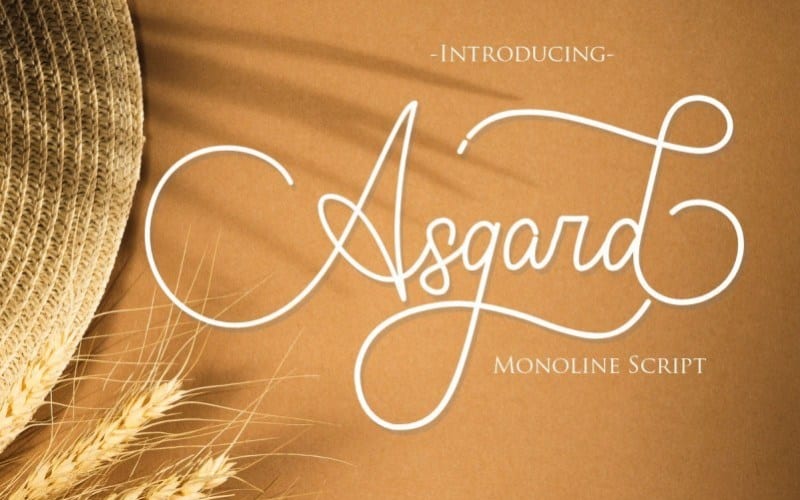 Asgard Script Font - UpFonts