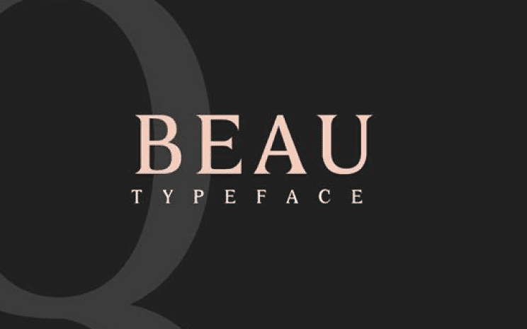 BEAU TYPEFACE - UpFonts