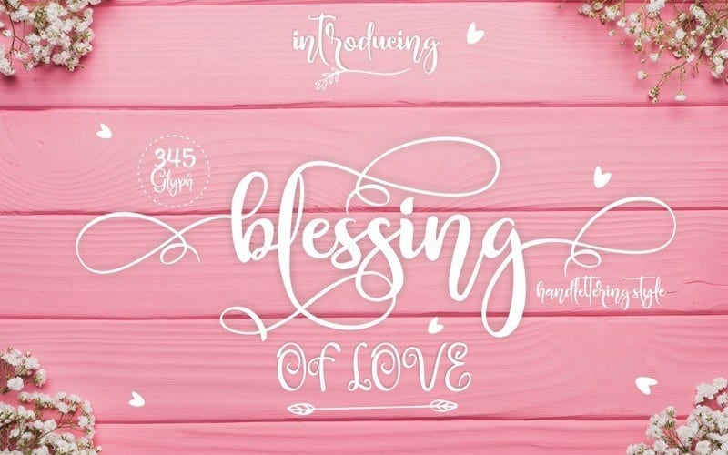 Blessing Calligraphy Font - UpFonts