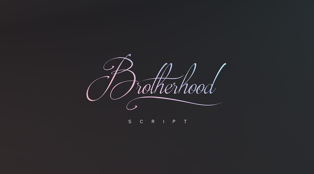 Brotherhood Script Font - UpFonts