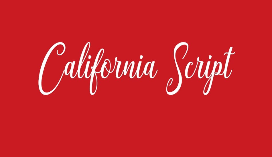 California Script Font - UpFonts