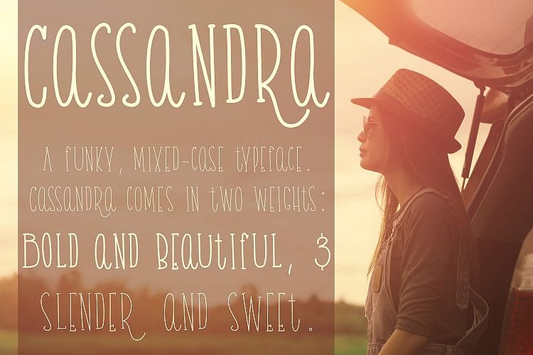 Cassandra Script Font - UpFonts