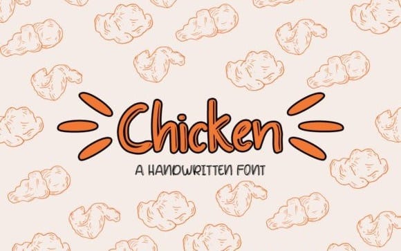 Chicken Script Font - UpFonts