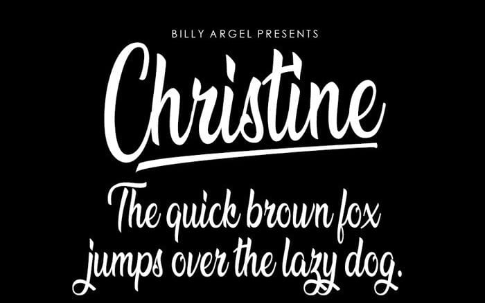 Christine Script Font - UpFonts
