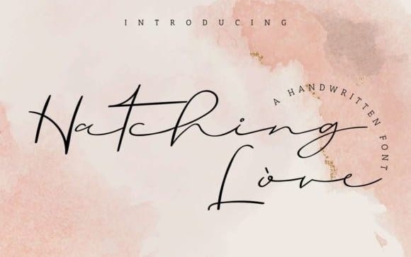 Hatching Love Script Font - UpFonts