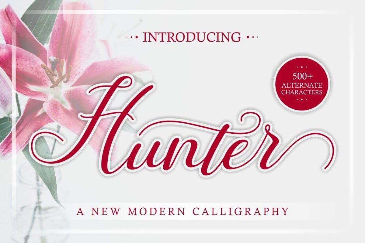 Hunter Calligraphy Font - UpFonts