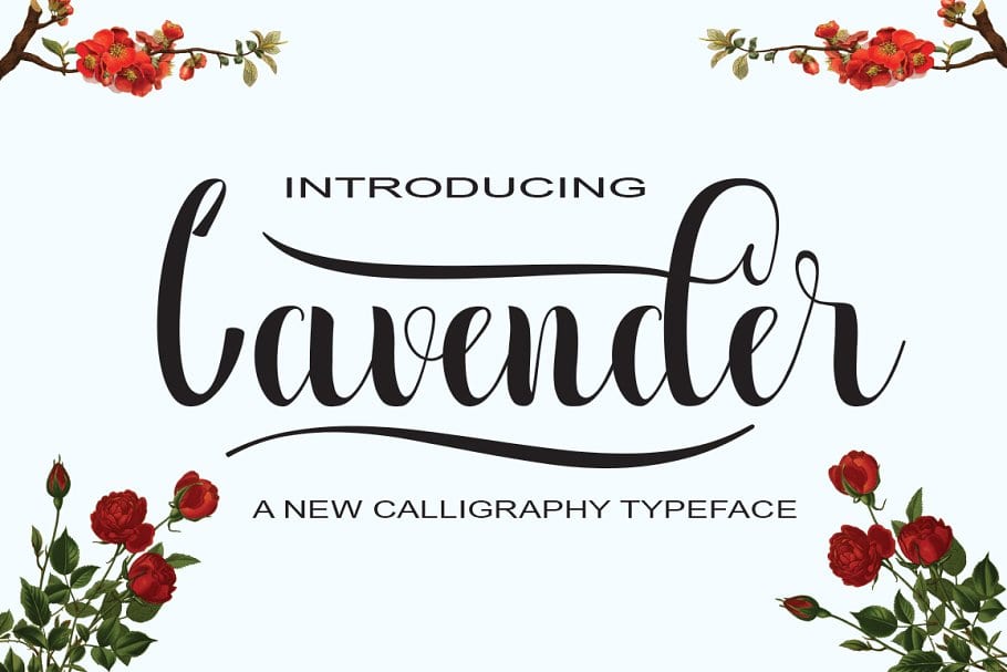Lavender Script Font - UpFonts