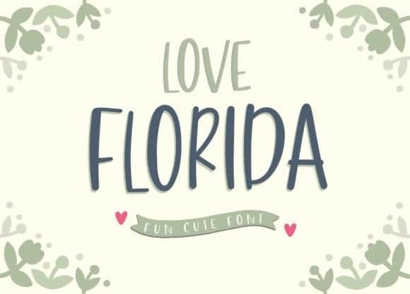 Love Florida Script Font - UpFonts