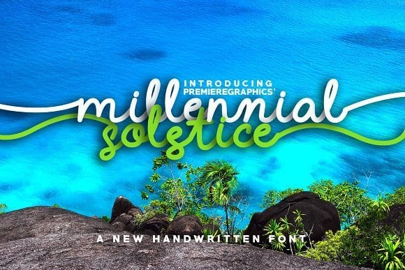 Millennial Solstice Script Font - UpFonts