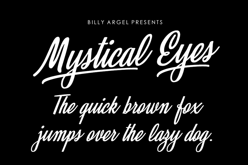 Mystical Eyes Script Font - UpFonts