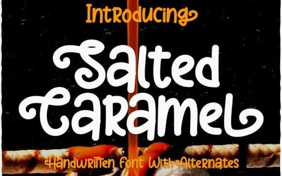 Salted Caramel Script Font - UpFonts