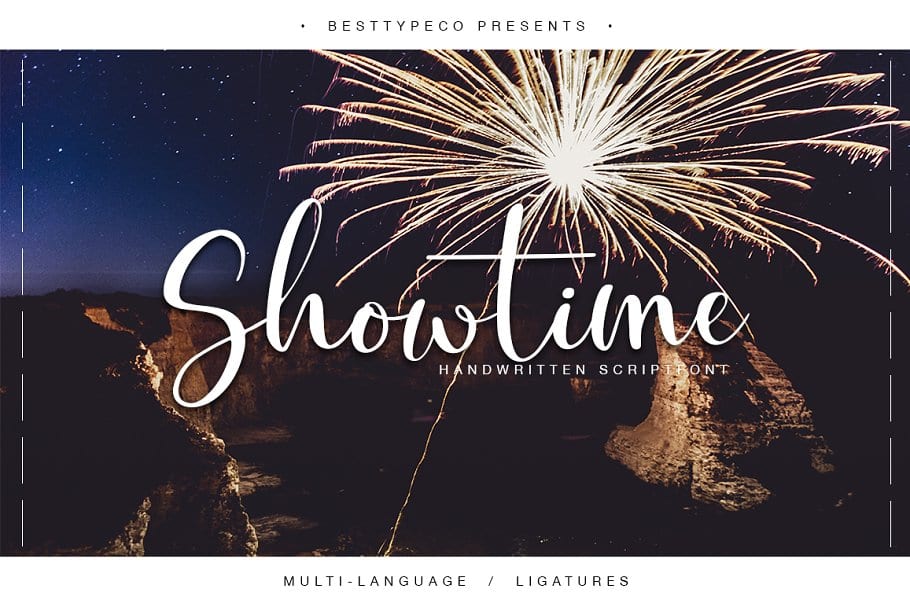 Showtime Script Font - UpFonts