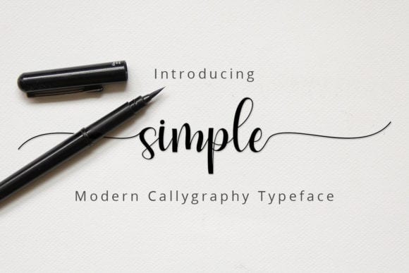 Simple Calligraphy Font - UpFonts