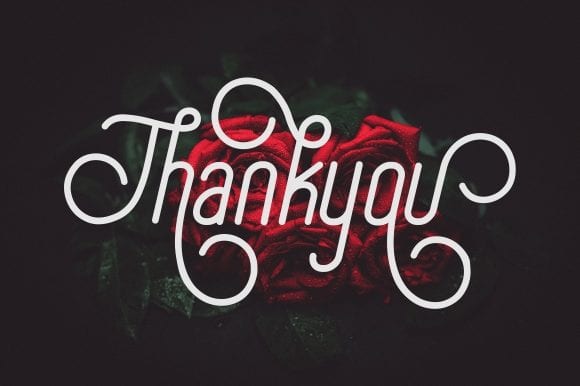 Special Thanks Script Font - UpFonts