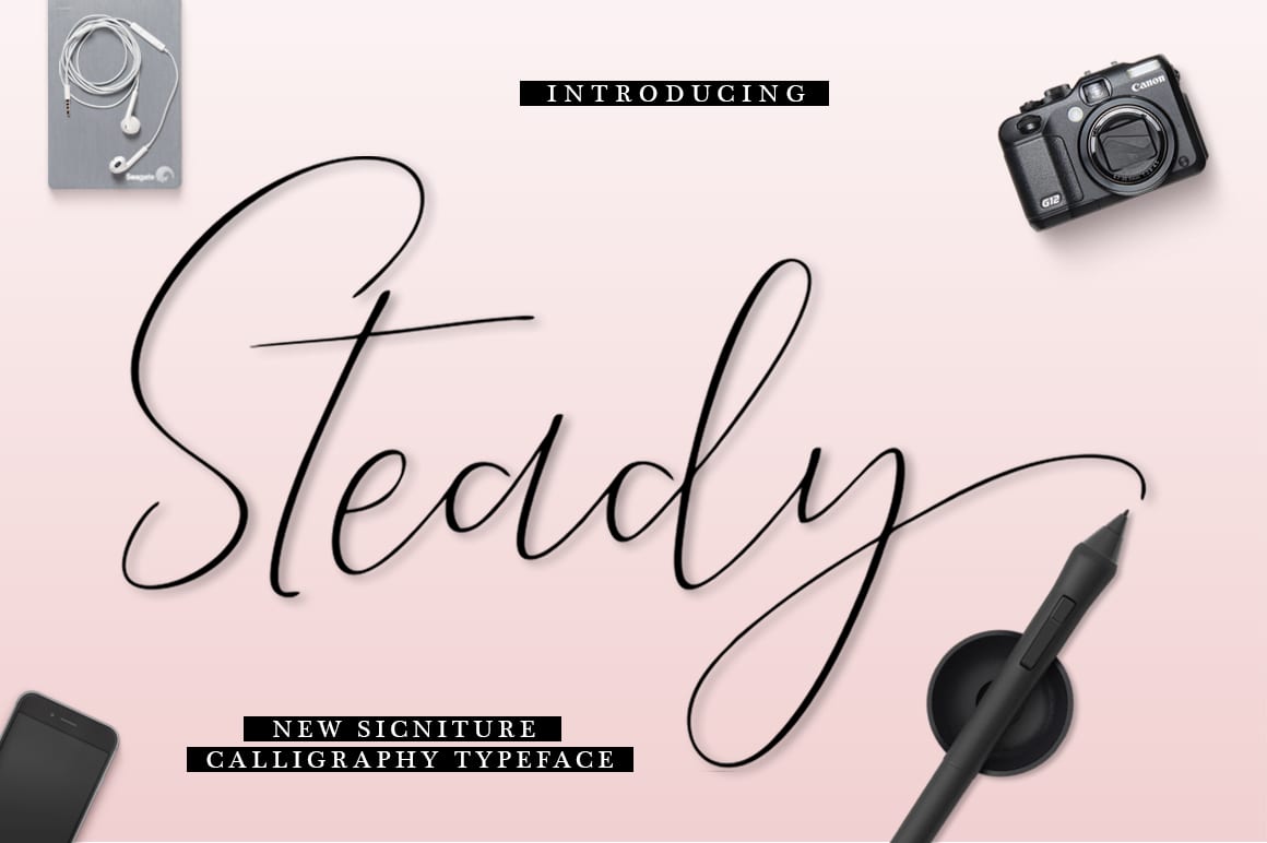 Steady Script Font - UpFonts
