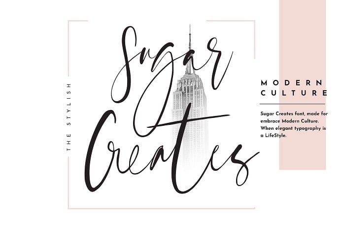 Sugar Creates Script Font - UpFonts