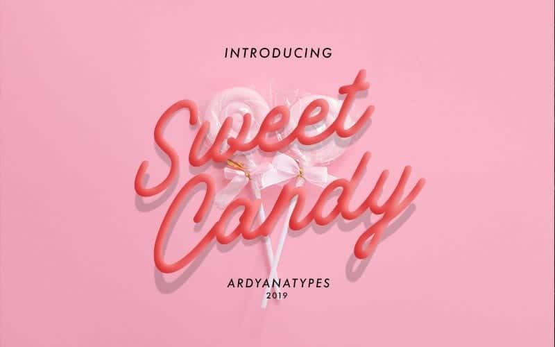 Sweet Candy Script Font - UpFonts