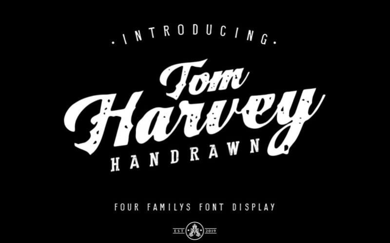 Tom Harvey Script Font - Garage Font - UpFonts