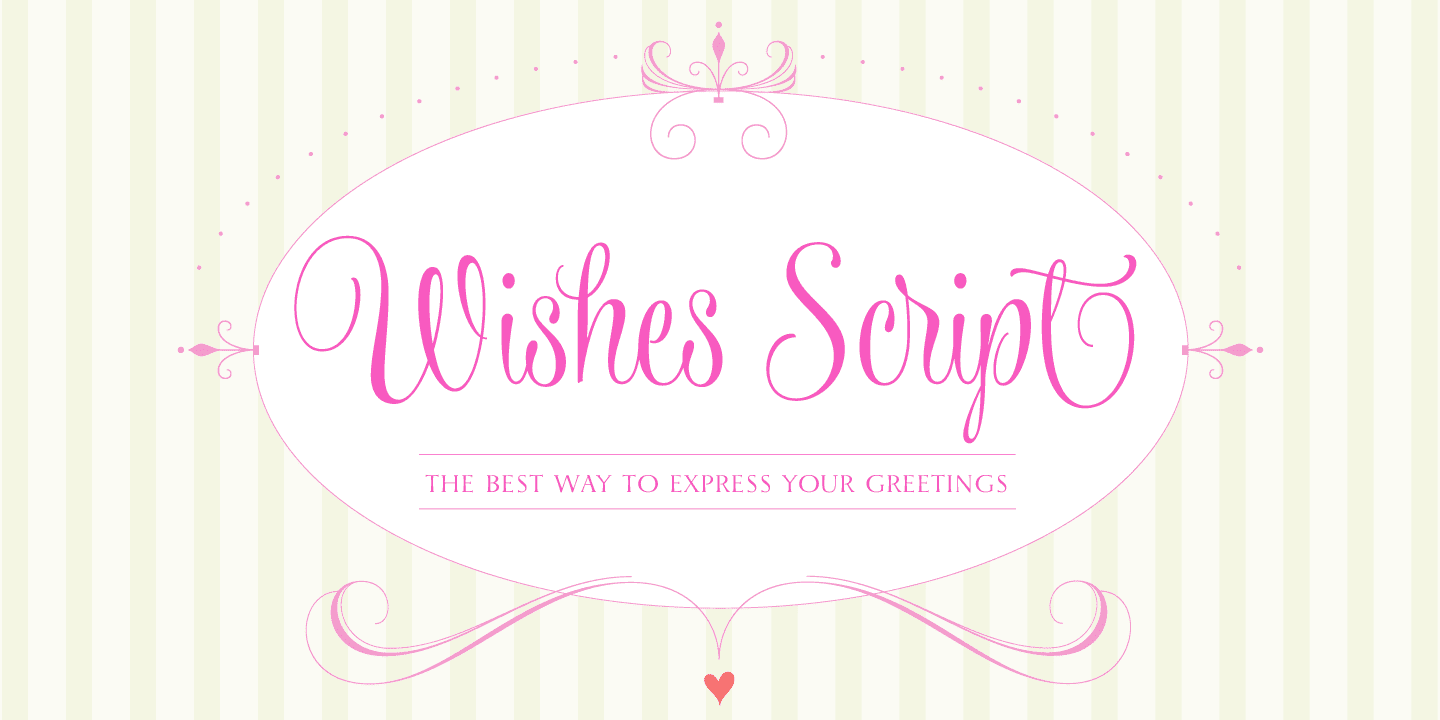 Wishes Script Font Family - Congratulations fonts - UpFonts