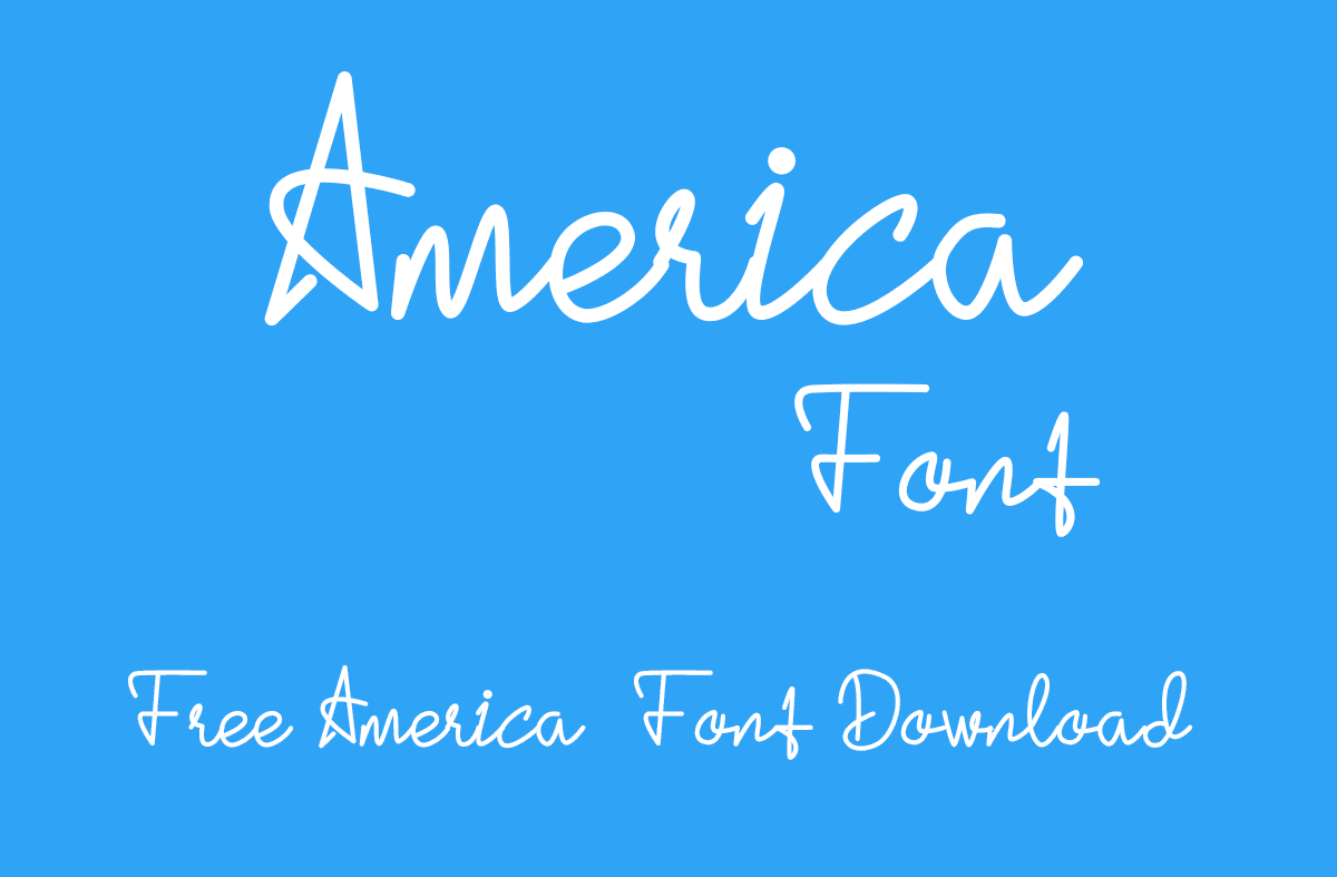 America Script Font - UpFonts