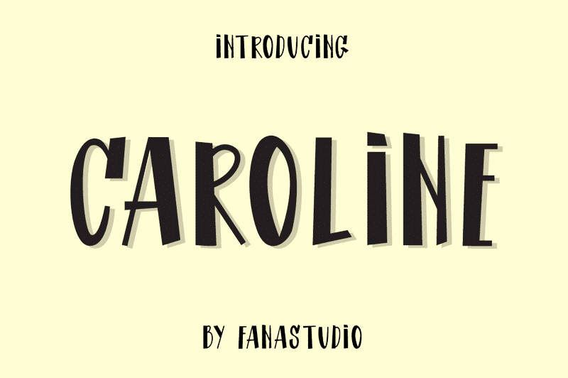 Caroline Cartoon Font - UpFonts