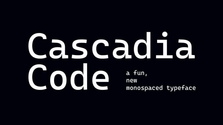 Cascadia Code Sans Font - UpFonts