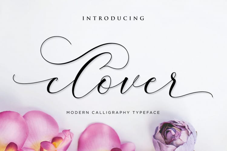 Clover Script Font - UpFonts