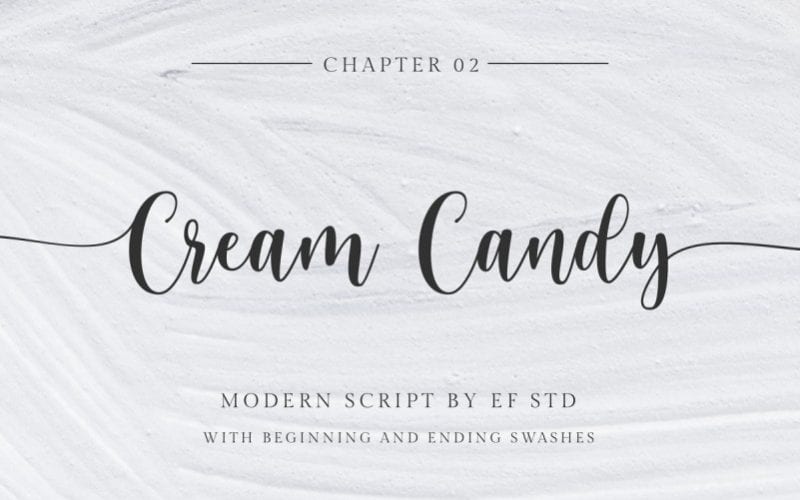Cream Candy Calligraphy Font - UpFonts