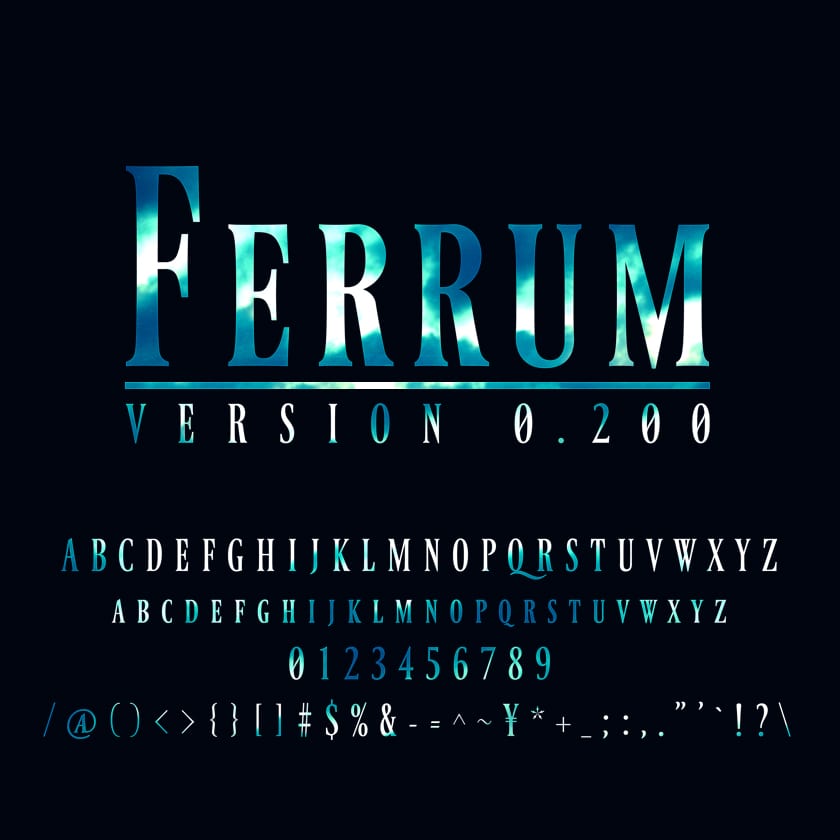 Ferrum Font - UpFonts