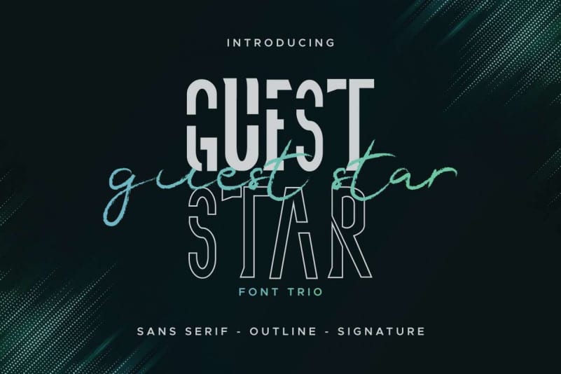 Guest Star Script Font - UpFonts