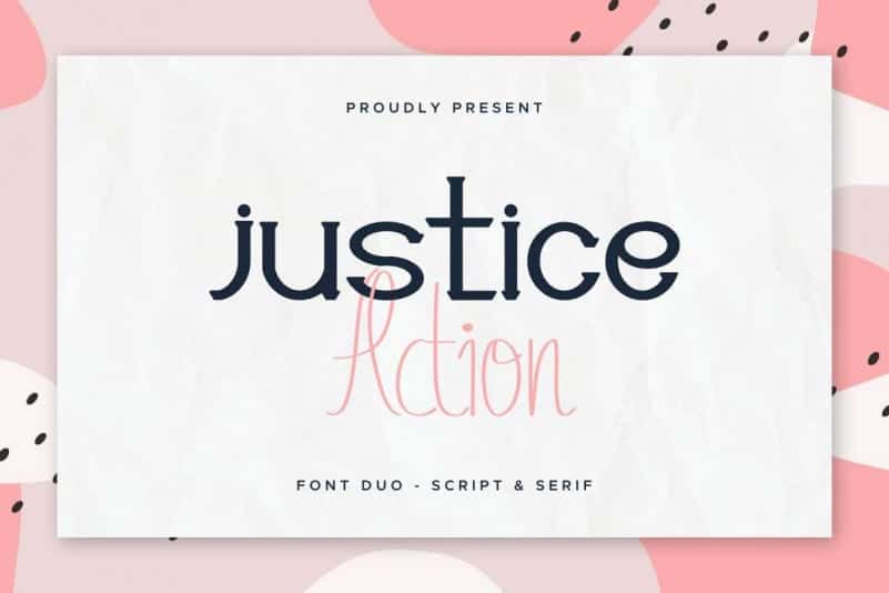 Justice Action Script Font - UpFonts