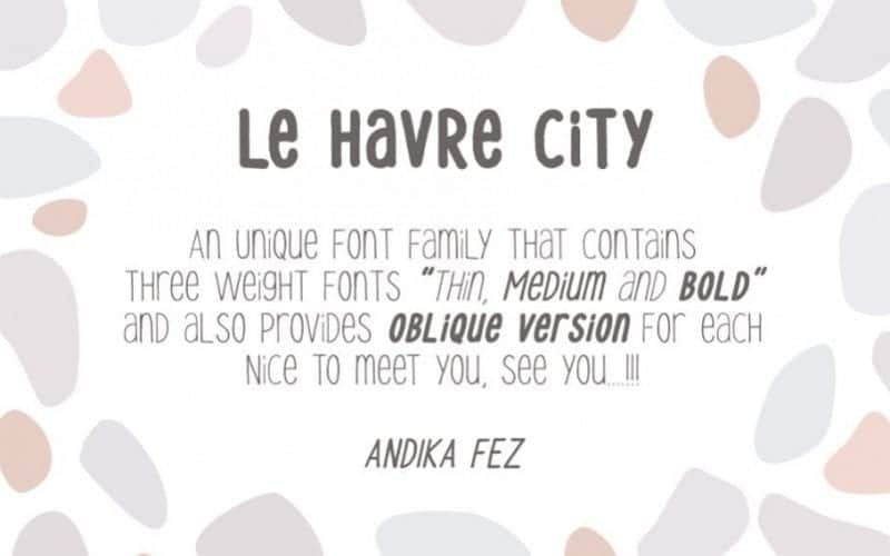 Le Havre City Script Font - UpFonts