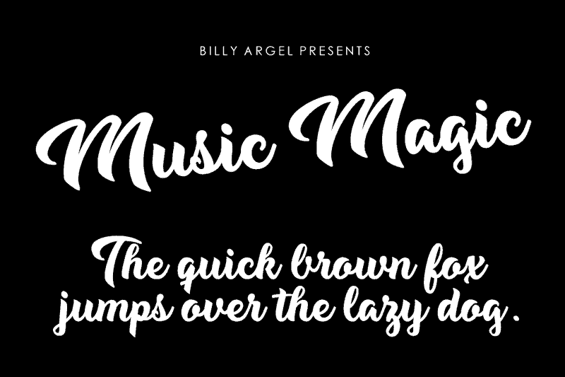 Music Magic Script Font - UpFonts