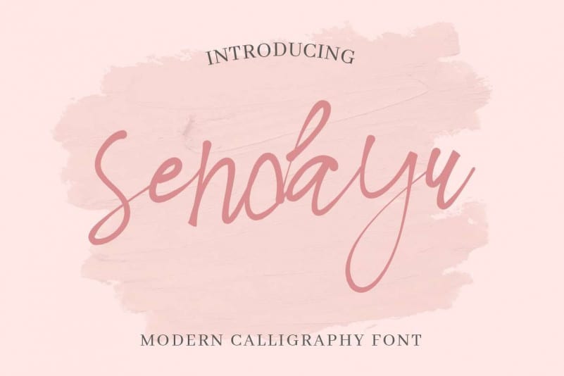 Sendayu Script Font - UpFonts