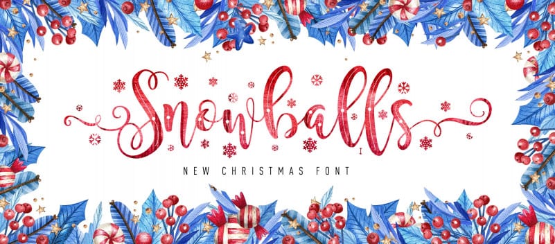 Snowballs Calligraphy Font - UpFonts